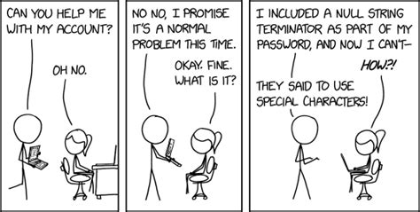 Todays Xkcd About Null Terminated String Passwords Rbitwarden