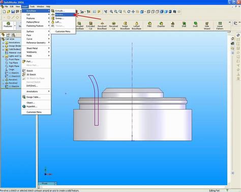 Solidworks Simple Tutorials Solidwork Creating Revolve