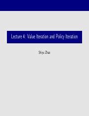Mastering Value And Policy Iteration Algorithms In Reinforcement Course Hero