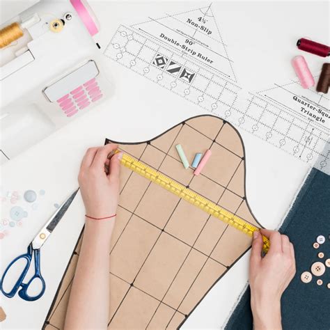 1pc Diy 퀼팅 패치 워크 스크랩북 눈금자 90도 더블 스트립 미끄럼 퀼트 눈금자 재단사 바느질 도구 아크릴 Aliexpress