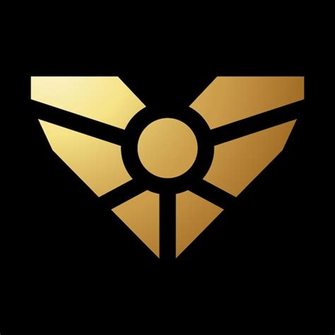 Premium Vector Gold Abstract Angular Heart Shaped Icon On A Black