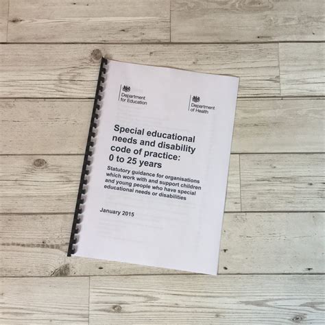 Special Educational Needs And Disability Code Of Practice 0 To 25