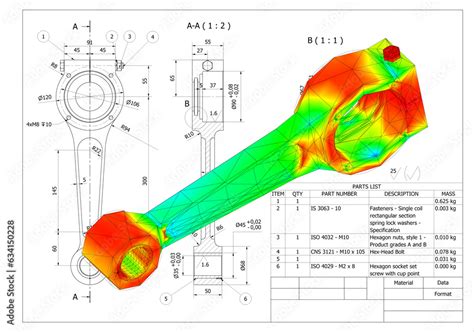 finite element method fem analysis connecting rod crank for friction