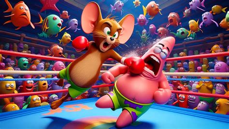 Boxing Fight Spongebob Vs Jerry Youtube