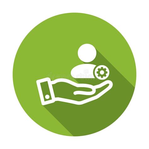 Customer Icon With Settings Sign Customer Icon And Customize Setup Manage Process Symbol