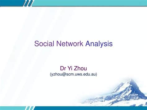 Ppt Social Network Analysis Powerpoint Presentation Free Download Id 3850053