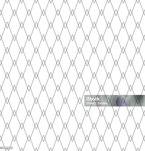 Seamless Geometric Diamonds Grid Lattice Pattern Stock Illustration Download Image Now