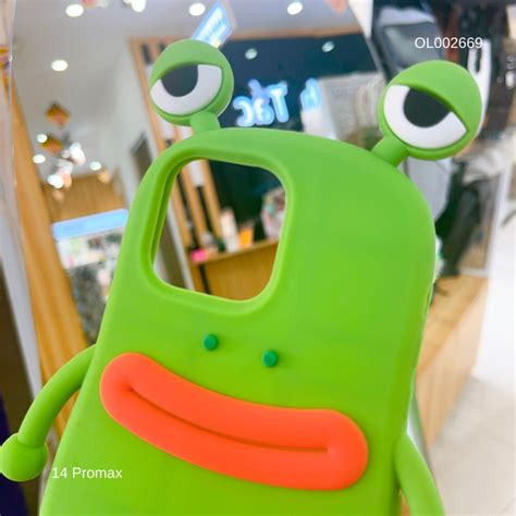 Ốp Ip 14 Pro Max Dẻo Su Ếch Xanh