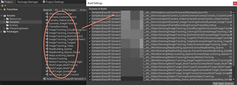 样例使用说明 — Easyar Sense Unity Plugin 460 文档