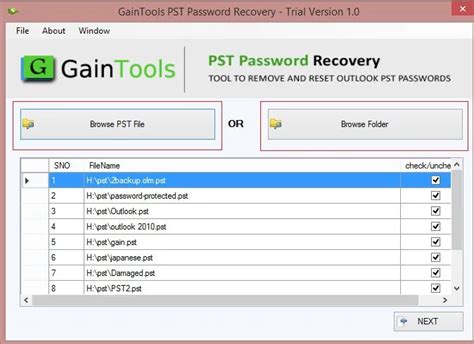 PST Password Recovery Tool To Remove And Reset PST File Password