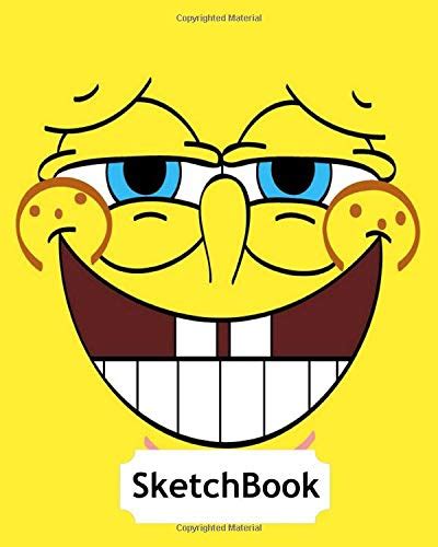 Sketchbook Spongebob 5 Cartoon Anime Manga 120 Pages 8x10 Blank Paper For Drawing Doodling