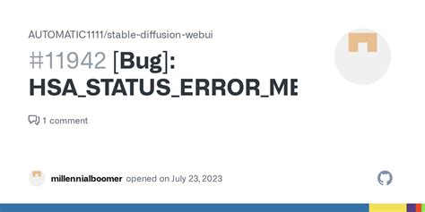 Bug Hsastatuserrormemoryapertureviolation · Issue 11942