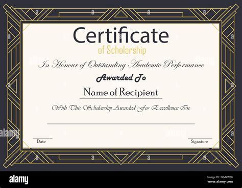 Vector Illustration Of Editable Certificate Or Diploma Template With