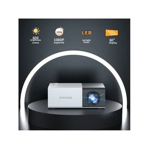 Mini Projector Portable 1080p Led Projector Home Theater Indoor Outdoor Movie Projector Support