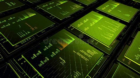 Abstract Hacker Screen With Cracking Password And Data Decryption Seamless Loop Animation