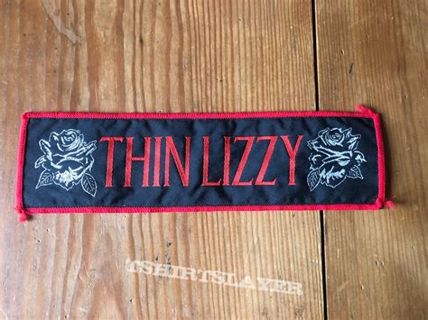 Thin Lizzy Black Rose Vtg Super Strip Red Border Tshirtslayer Tshirt And Battlejacket Gallery