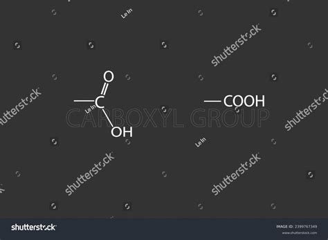 Carboxyl Group Molecular Skeletal Chemical Formula Stock Vector Royalty Free 2399767349