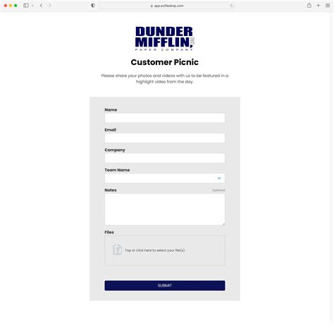 how to make a file upload form for box
