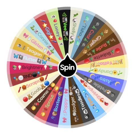 Dandys World Characters Spin The Wheel Random Picker