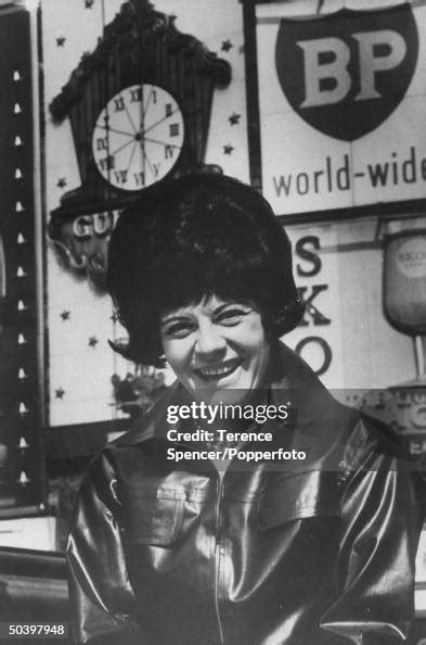 Author Eileen Mitchell Posed In Piccadilly Circus London Circa 1965