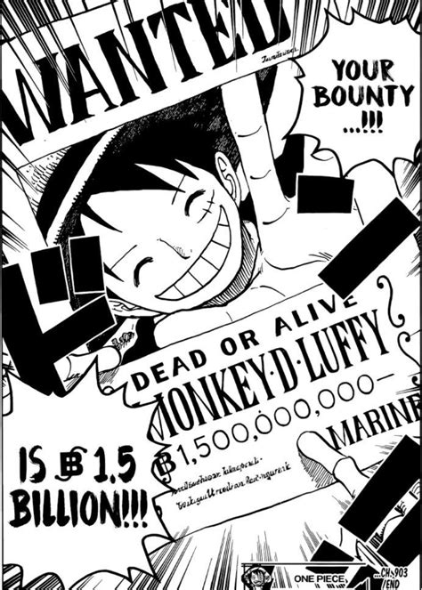 Spoiler Anyone Notice The Small Text In Luffys Bounty Poster Any