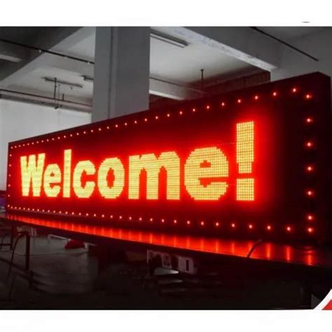Single Color Scrolling LED Display Wall Mounted At Rs Square Feet In Pune
