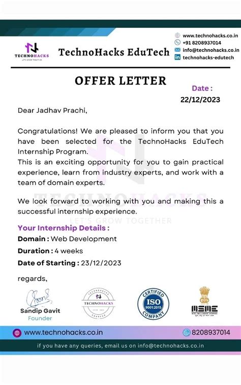 Prachi Jadhav On Linkedin Technohacks Edutech Official