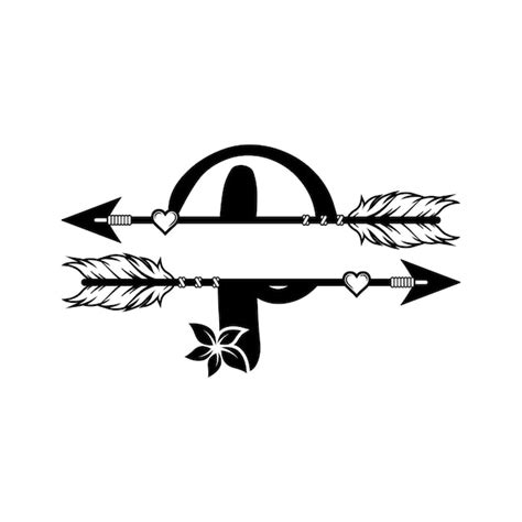 Premium Vector Initial Decorative Monogram Split Letter Vector