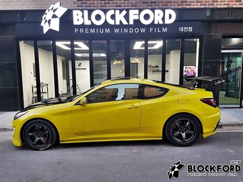 블락포디 대전점 현대 제네시스 쿠페 블락포디 샴페인골드 윈도 틴팅 시공 대전 프리미엄 열차단 썬팅 유성구 자동차