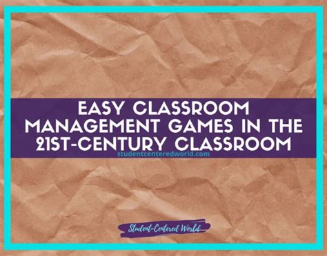 14 Easy Classroom Management Routines