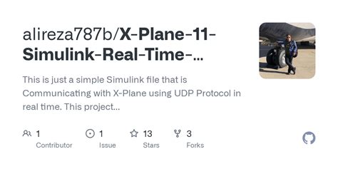 Github Alireza787bx Plane 11 Simulink Real Time Communication This