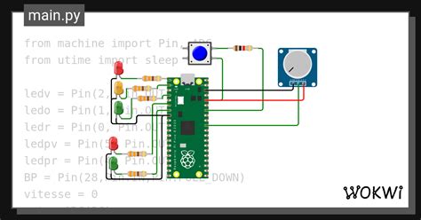 Feu De Route Wokwi ESP STM Arduino Simulator