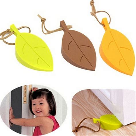 1pcs Leuke Cartoon Blad Stijl Deurstopper Silicon Grandado