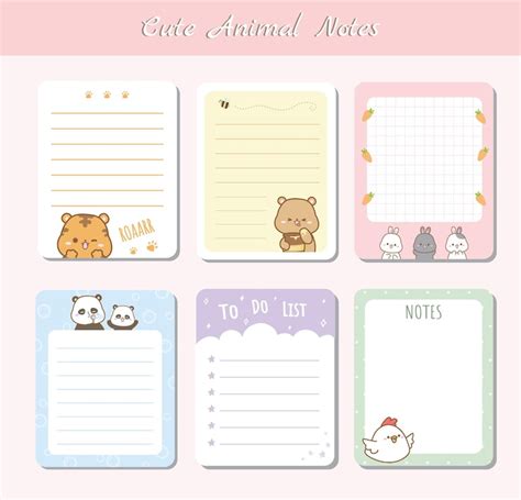 Cute Notes Template Vectors Download Free High Quality Vectors From Freepik Freepik