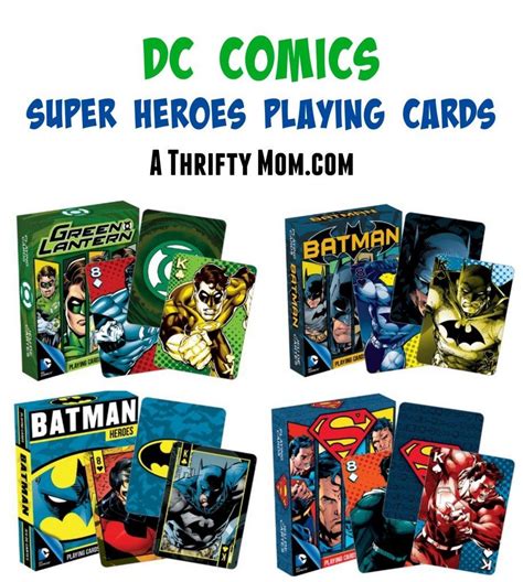 Dc Comics Super Hero Playing Cards Fun T Idea For Super Hero Fans