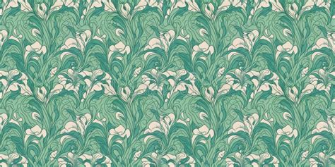Highquality Scalable Seamless Repeatable Pattern Tile Art Nouveau Inspired Style Elegant Curves