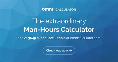 Man Hours Calculator