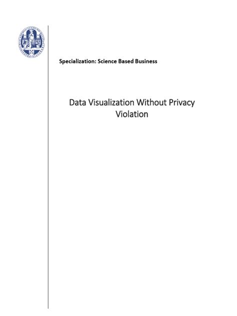 Data Visualization Without Privacy Violation Pdf