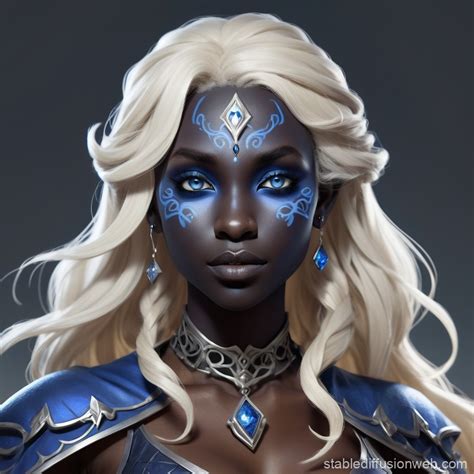Female Drow Wizard Stable Diffusion Online