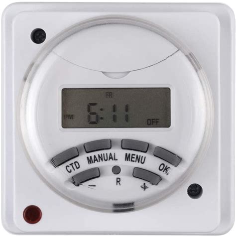 Hbn Weekly Programmable Electronic Digital Wall Mounted Timer Switch