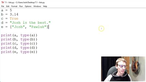 71 Data Types Youtube