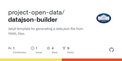 Github Project Open Datadatajson Builder Jekyll Template For Generating A Datajson File