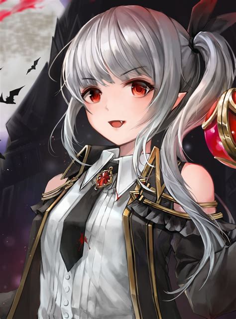 Anime Vampire White Hair