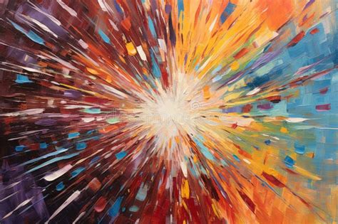 Burst Of Abstract Colors Radiating From A Central Point Evoking A Sense Of Joy And Exuberance