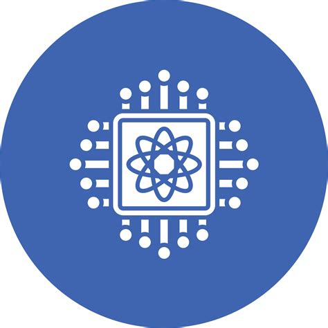 Quantum Technology Glyph Circle Background Icon 17689502 Vector Art At Vecteezy