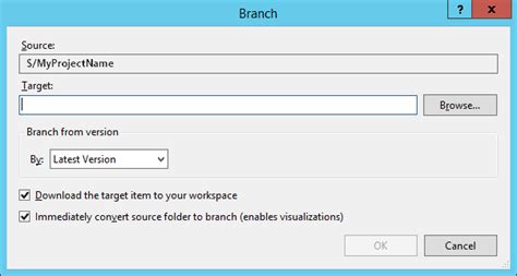Tfs How Do I Branch Stack Overflow