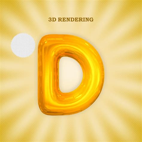 Premium Psd Psd 3d Render Golden