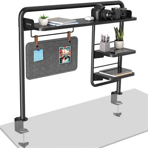 Vivo Clamp On 38 Desktop Shelving System With Magnetic Memo Board Wayfair Canada