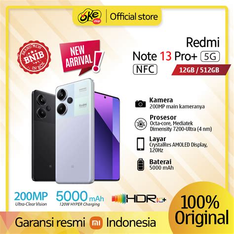 Jual Xiaomi Redmi Note 13 Pro Plus 5G Garansi Resmi Shopee Indonesia