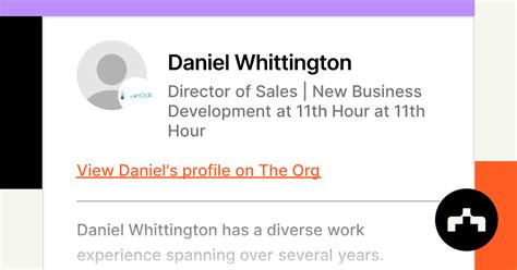 Daniel Whittington Director Of Sales New Business Development At 11th Hour At 11th Hour